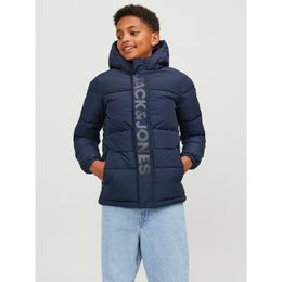 Jack & Jones Jack & Jones Junior Herren Steppjacke &raquo;JCOSPEED PUFFER SN JNR&laquo; mit Kapuze Polyester, regular fit blau 128