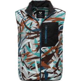 Ragwear Weste Herren Gr&ouml;&szlig;e XXL t&uuml;rkis / braun / hellgrau / schwarz