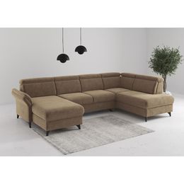 Sit & More sit&more Wohnlandschaft &raquo;Glendale, U-Form&laquo; inkl. Kopfteilverstellung,wahlweise mit Vorziehsitz und Bettkasten 100% Polyester B/H/T: 321cm x 84cm x 