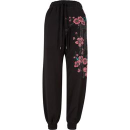 Dangerous Dngrs Hose 'Choice' Damen Gr&ouml;&szlig;e 38 azur / dunkelgrau / hellpink / schwarz