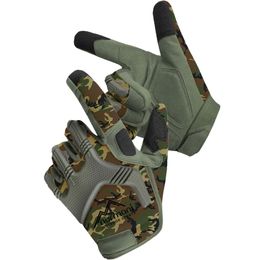 Normani Full Finger Gloves 'Army' male size XL Brown / Grey / Dark green