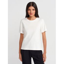 Dilvin T-Shirts Damen Gr&ouml;&szlig;e M wei&szlig;