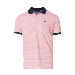 Koroshi Poloshirt Herren Gr&ouml;&szlig;e XL navy / rosa / wei&szlig;