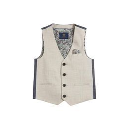 Next Weste Jungen Gr&ouml;&szlig;e 134 creme / grau