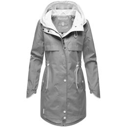 Navahoo Parka 'Xankaa' Damen Gr&ouml;&szlig;e S grau / wei&szlig;