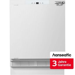 Hanseatic Einbauk&uuml;hlschrank &raquo;HEKS8260GD&laquo; 81,8 cm hoch 59,5 cm breit inkl. 3 Jahre Herstellergarantie silber Festt&uuml;r