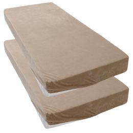 OTTO home Spannbettlaken &raquo;Desner3, Mikrofaser-Fleece, Cashmere-Touch&laquo; f&uuml;r Matratzen bis 20cm H&ouml;he, kuschelig & weich, Bettlaken beige Microfaser, 