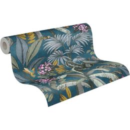 A.S. Cr&eacute;ation Vliestapete &raquo;PintWalls Dschungeltapete Floral&laquo; gemustert matt neutral glatt Bl&auml;tter Tapeten Wohnzimmer Schlafzimmer K&uuml;che modern Design Wandtapete 