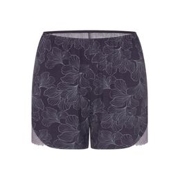 Triumph Pyjamashorts 'Aura Spotlight' Damen Gr&ouml;&szlig;e L dunkelgrau / dunkellila Sommerkleid