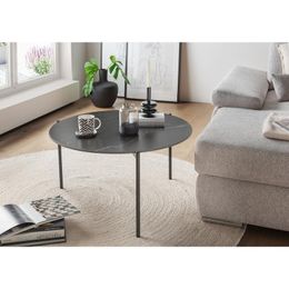 PAROLI Couchtisch schwarz B/H/T: 80cm x 46cm x 80cm