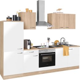 Optifit K&uuml;chenzeile &raquo;Parare&laquo; ohne E-Ger&auml;te, Breite 270 cm wei&szlig; B/H/T: 270cm x 60cm