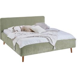 Meise M&ouml;bel meise.m&ouml;bel Polsterbett &raquo;Mattis&laquo; Topseller, wahlweise mit Bettkasten Liegefl&auml;che L&auml;nge B: 200cm x 180cm, Webstoff Ohne Bettkasten, H&ouml;he Bett: 105cm 
