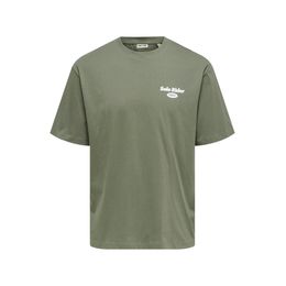 Only & Sons Shirt 'ONSNathan' male size XL Olive / White