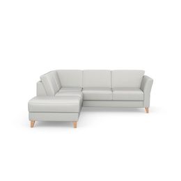 Sit & More sit&more Ecksofa &raquo;Visby L-Form&laquo; Wahlweise mit Schlaffunktion und Stauraum, frei im Raum stellbar grau B/H/T: 248cm x 87cm x 213cm, Soft clean, 