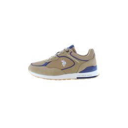 U.S. Polo Assn. Sneaker 'Tabry' Herren Gr&ouml;&szlig;e 43 chamois / dunkelbeige / enzian / wei&szlig;
