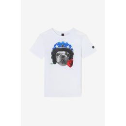 Le Temps Des Cerises T-Shirt 'Soline' Herren Gr&ouml;&szlig;e M azur / grau / rot / wei&szlig;