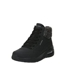 SKECHERS Lace-Up Ankle Boots female size 39 Black / mottled black