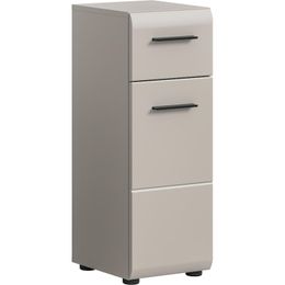 Welltime Unterschrank &raquo;FLORENZ, H&ouml;he 80 cm, 1 T&uuml;r, 1 Schubkasten&laquo; TOPSELLER!, 1 Stk. tlg. T&uuml;ranschlag wechselbar, hochwertige MDF Front, Badschrank, 
