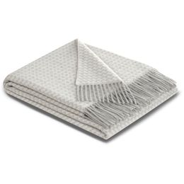 Biederlack Plaid &raquo;Vivo&laquo; mit hohem Kaschmiranteil silber Kaschmir, Schurwolle B/L: 130cm x 170cm
