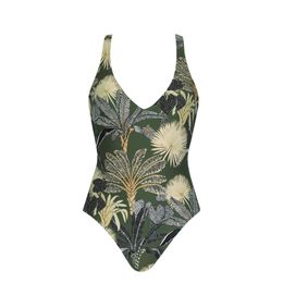 Sunflair Badeanzug Damen Gr&ouml;&szlig;e XL creme / pueblo / gr&uuml;n / schwarz
