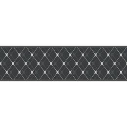 A.S. Cr&eacute;ation Bord&uuml;re &raquo;Only Borders 11&laquo; geometrisch grafisch metallic leicht strukturiert Tapete Bord&uuml;re Geometrische Bord&uuml;re Metallic Borte Wohnzimmer Flur grau 