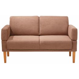 OTTO home Sofa &raquo;Fehmarn&laquo; in 3 Breiten braun Microfaser in Antik Leder Optik aus 100% Polyester B/H/T: 190cm x 98cm x 81cm, Luxus-Microfaser ALTARA 
