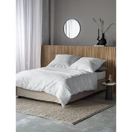Irisette Bettw&auml;sche &raquo;Meran 8544&laquo; 2 Stk. flauschig silber Feinbiber, Obermaterial: 100% Baumwolle B/L: 140cm x 200cm, 1 Stk., 1 Stk., Feinbiber, B/L: 90cm x 