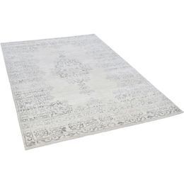Theko Wollteppich &raquo;Versian 1213&laquo; rechteckig 10 mm H&ouml;he reine Wolle, handgekn&uuml;pft, Vintage Design beige Wolle B : 90cm 1 Stk., 10mm, L: 160cm
