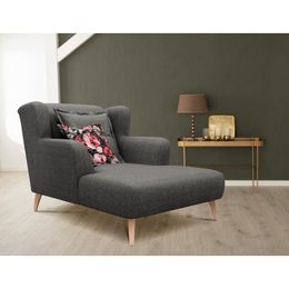 Home Affaire Loveseat &raquo;Baggio Kuschel Mega Lounge Big Sessel&laquo; schwarz 100% Polyester Veloursstoff, B/H/T: 101cm x 99cm x 152cm
