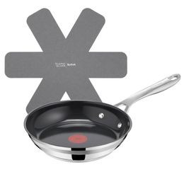 Tefal Pfannen-Set &raquo;Jamie Oliver Smart Cook&laquo; Edelstahl Set, 2 tlg. Keramikbeschichtung, Thermo-Signal, induktionsgeeignet, Edelstahlgriff &Oslash; 20cm