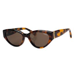 Superdry Damen Sonnenbrille &raquo;Modell 996078&laquo; Form CatEye, Logoschriftzug auf B&uuml;gel, Kunststofffassung braun Einheitsgr&ouml;&szlig;e