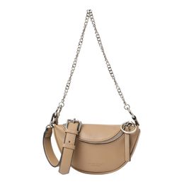 Seidenfelt Umh&auml;ngetasche 'Skien' Damen Gr&ouml;&szlig;e One Size dunkelbeige / silber