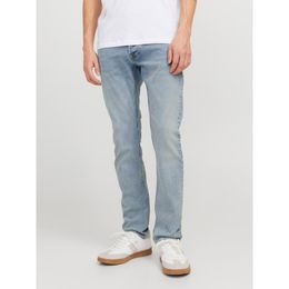 Jack & Jones Jack & Jones Herren Slim-fit-Jeans &raquo;JJIGLENN Slim-Fit mit Stretch und praktischer 5-Pocket-Form&laquo; Baumwollmischung, slim fit blau 31, L&auml;nge 32