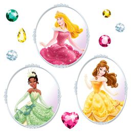 Komar Wandtattoo &raquo;Window Disney Princess - Gr&ouml;&szlig;e 31 x 31 cm&laquo; selbsthaftend, Fensteraufkleber, Kinderzimmer bunt Folie B/H/T: 31cm x 31cm, Prinzessinnen