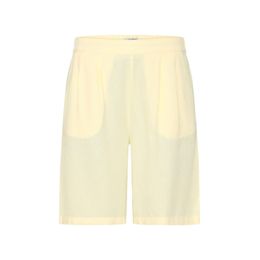 oxmo Leinen-Mix-Hose ' OXNInna Linen Mix Bermuda ' Damen Gr&ouml;&szlig;e 44 gelb