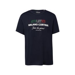 s.Oliver Shirt male size XXL Navy / Green / Orange red / White