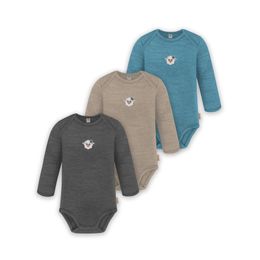 Normani Strampler/Body 'Auckland' Jungen Gr&ouml;&szlig;e 92 beige / blau / dunkelbraun / mischfarben