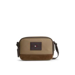Tommy Hilfiger Damen Umh&auml;ngetasche &raquo;TH HERITAGE CAMERA BAG&laquo; Herren Schultertasche, Crossbodybag mit Kontrastbesatz braun B/H/T: 20cm x 15cm x 6cm