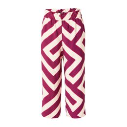 COMMA Pants female size 42 Cream / Fuchsia