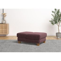 Home Affaire Polsterhocker &raquo;Dundee&laquo; mit Klappfunktion - wie ein Sessel nutzbar lila Flachgewebe 100% Polyester B/H/T: 75cm x 46cm x 109cm, Flachgewebe