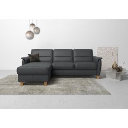 Home Affaire Ecksofa &raquo;Palmera L-Form, B: 244 cm - OTTO. Verl&auml;ssliche Qualit&auml;t.&laquo; optional Schlaffunktion & Bettkasten, Federkern schwarz Luxus-