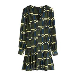 Next Kleid Damen Gr&ouml;&szlig;e 40 blau / dunkelblau / oliv / hellgr&uuml;n Sommerkleid
