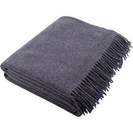 ZOEPPRITZ1828 Wohndecke &raquo;Since 1828 Lambswool&laquo; klassisch unifarbenes Plaid aus Schurwolle Wolle B/L: 140cm x 190cm