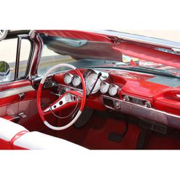 papermoon Fototapete &raquo;Cabrio Autoinnenraum&laquo; bunt Vlies B/L: 3m x 2,23m, Bahnen: 6 Stk.