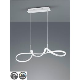 REALITY LEUCHTEN LED Pendelleuchte &raquo;Perugia&laquo; LED-Board 1 Stk. Neutralwei&szlig; Deko H&auml;ngelampe h&ouml;henverstellbar dimmbar neutralwei&szlig; 4000K, 4500 Lumen wei&szlig; 