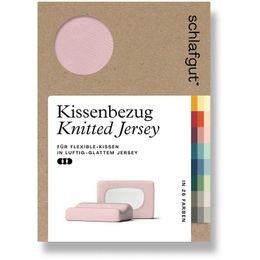Schlafgut Kissenbezug &raquo;Pure flexibler Kissenbezug f&uuml;r Nackenst&uuml;tzkissen&laquo; Bio-Baumwolle mit Elasthan, mit Gummizug, b&uuml;gelfrei lila Bio-Baumwolle, Obermaterial: 