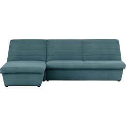 LOOKS by Wolfgang Joop Ecksofa &raquo;LOOKS VIII L-Form&laquo; Quersteppung, ohne Armlehnen, in zwei verschiedenen Gr&ouml;&szlig;en blau 100% Polyester B/H/T: 274cm x 92cm 