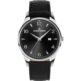 Jacques Lemans Damen Quarzuhr &raquo;London&laquo; Armbanduhr, Damenuhr, analog, Tag Einheitsgr&ouml;&szlig;e