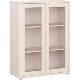 FORTE Kommode &raquo;Alice Springs Vitrine, erh&auml;ltlich in 2 Gr&ouml;&szlig;en Push to Open&laquo; Glat&uuml;re, Grifflos, 2 Ausf&uuml;hrungen Spanplatte B/H/T: 74,5cm x 99,1cm x 
