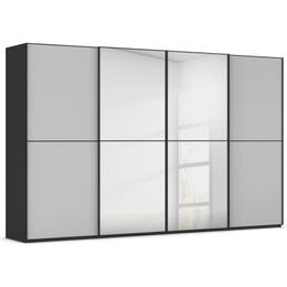 Rauch Schwebet&uuml;renschrank &raquo;Kleiderschrank Schrank Garderobe Schlafzimmerschrank SCALE-DUO&laquo; edle zweigeteilte T&uuml;ren Spiegel/Glas-Mix 3 Zierleisten MADE